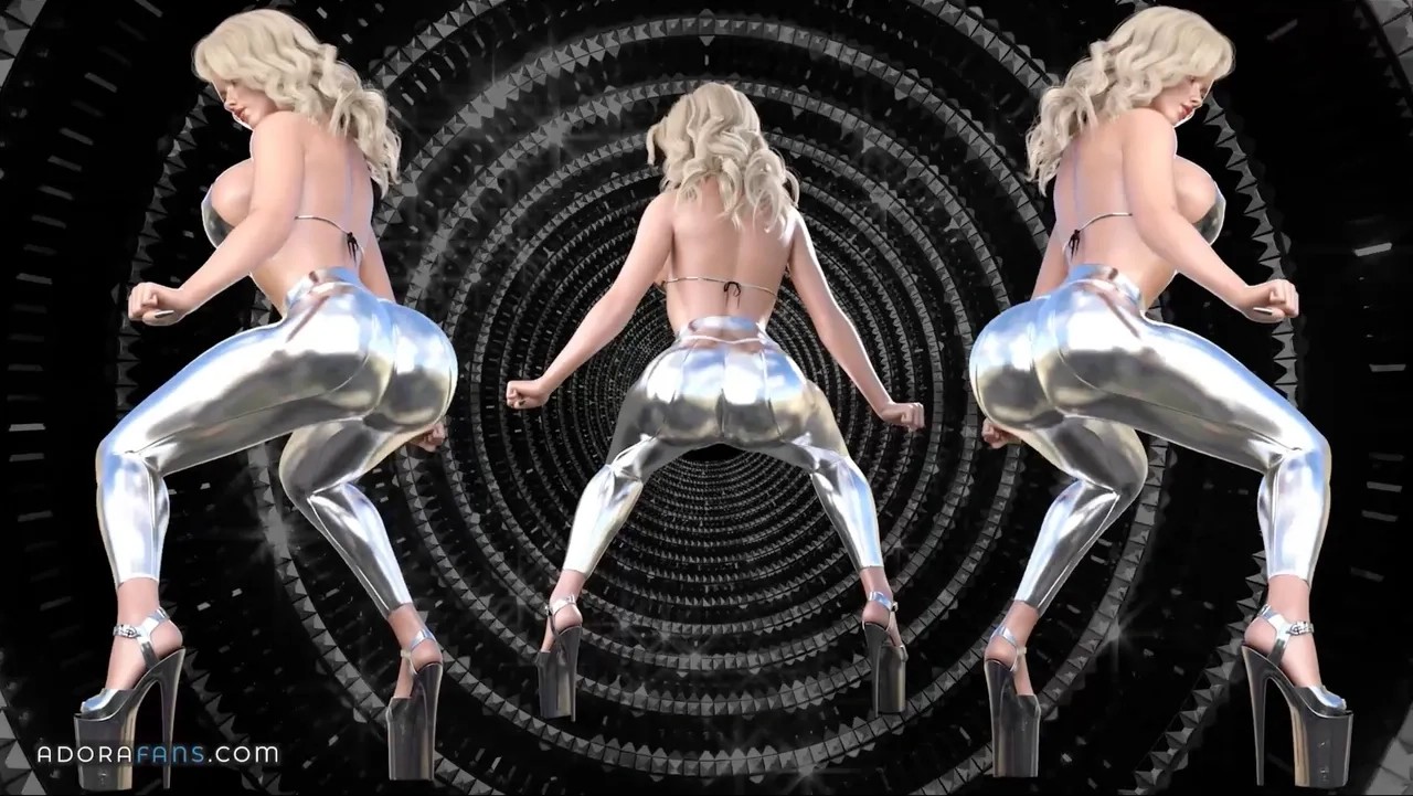 Adora Findom Clip Review: Silver Shiny Leggings Mindjack